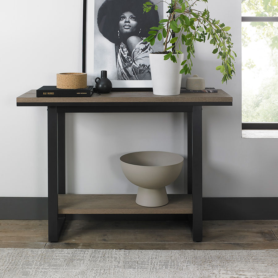 Wimborne Weathered Oak Console Table | Oak World