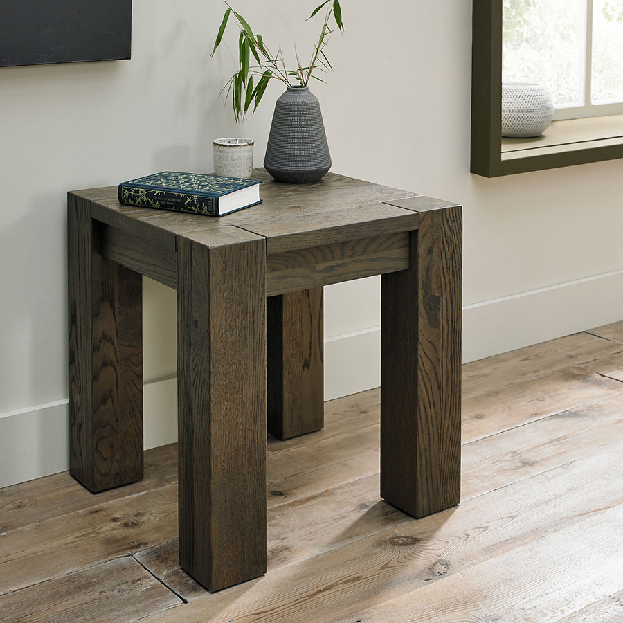 Watford Fumed Oak Lamp Table | Oak World