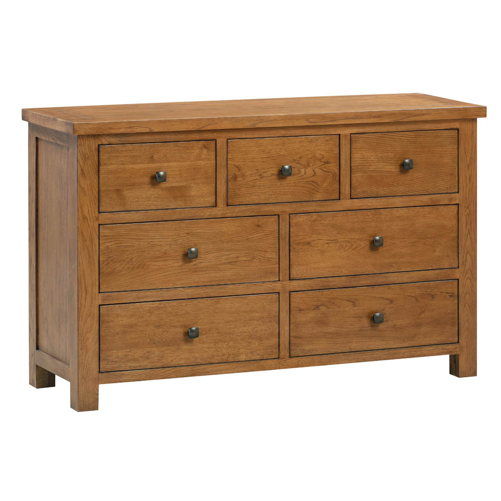 Wynyard Rustic 3 Over 4 Chest | Oak World