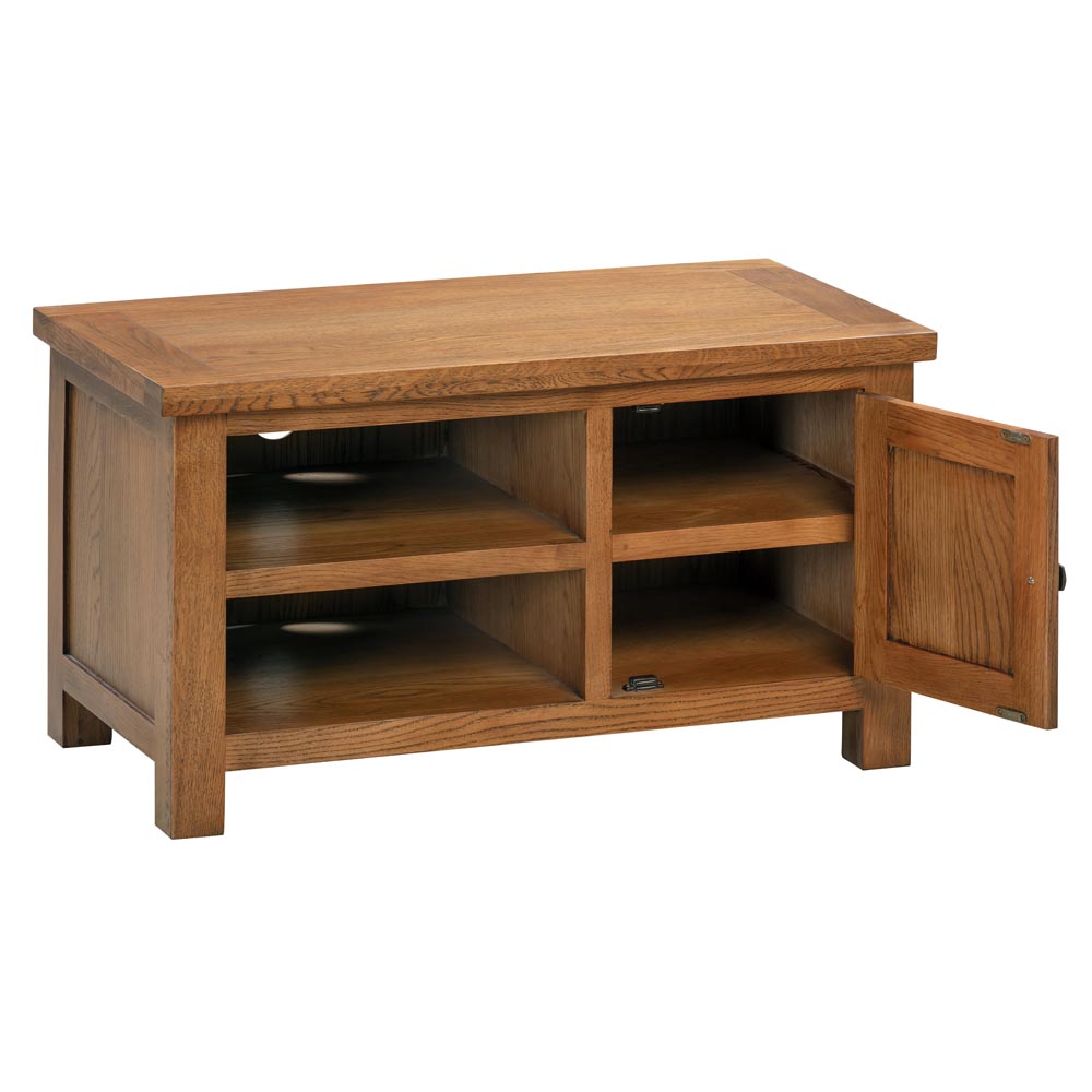 Wynyard Rustic Standard TV Unit | Oak World
