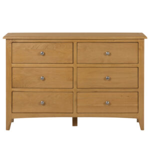 Tiree Oak 6 Drawer Chest | Oak World