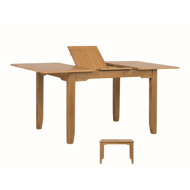 Tiree Oak 120cm Butterfly Extension Dining Table | 120 - 160cm | Oak World