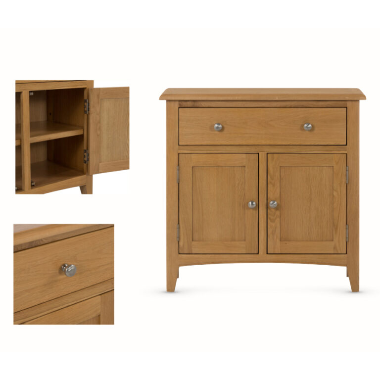 Tiree Oak Compact Sideboard | Oak World