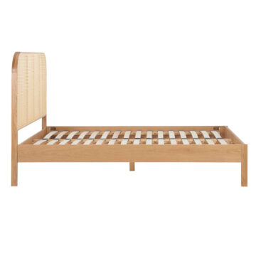 Margot Double Rattan Bed Oak