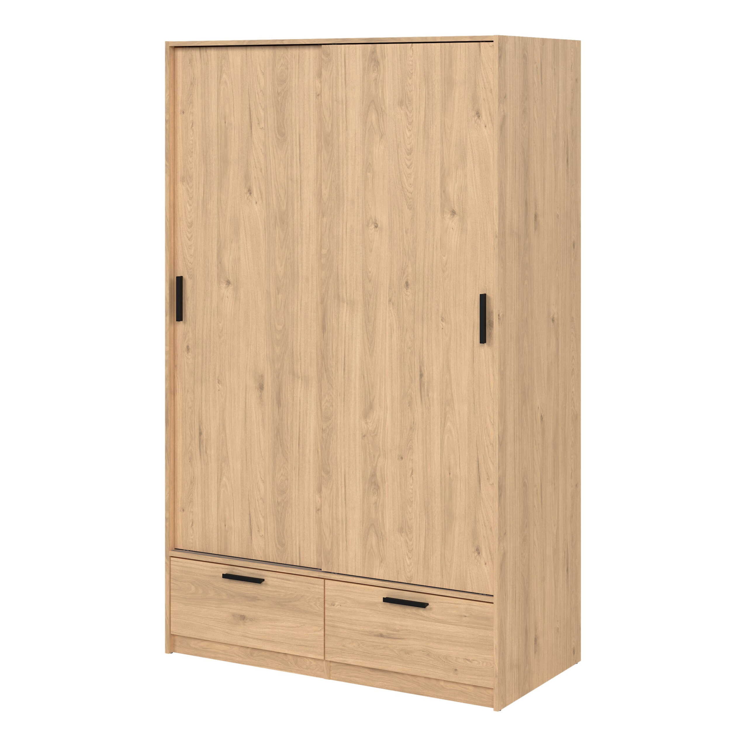 Line Wardrobe with 2 Doors + 2 Drawers in Jackson Hickory Oak ...