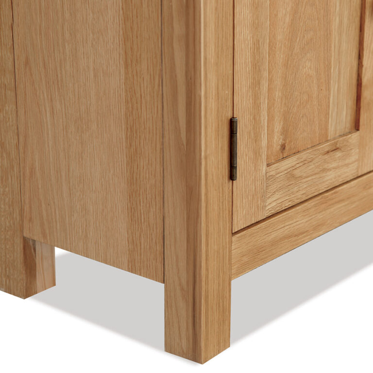 Ancroft Waxed Oak Small Cabinet 2 Doors | Assembled | Oak World