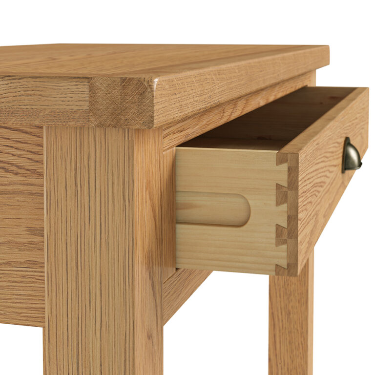 Ancroft Waxed Oak Laptop Desk | Oak World