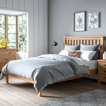 Ancroft Waxed Oak Triple Wardrobe | Oak World