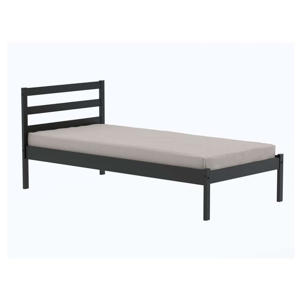 Luka Single Bed Black | Oak World