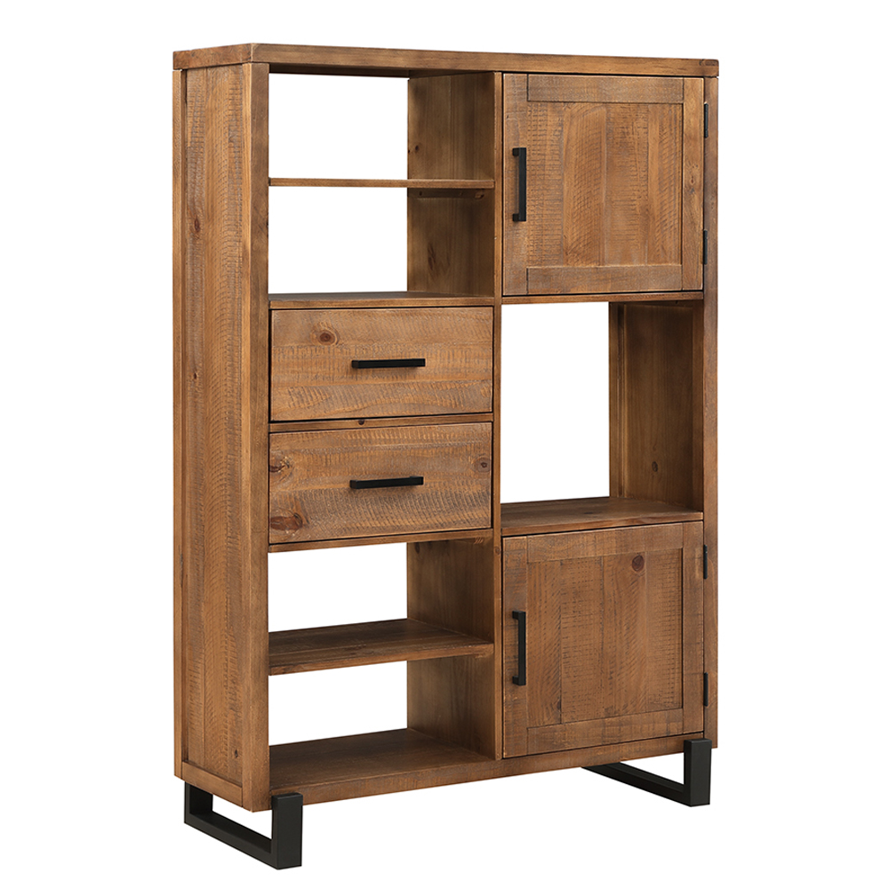 Barnsbury Rustic Medium Display Unit | Self Assembly | Oak World