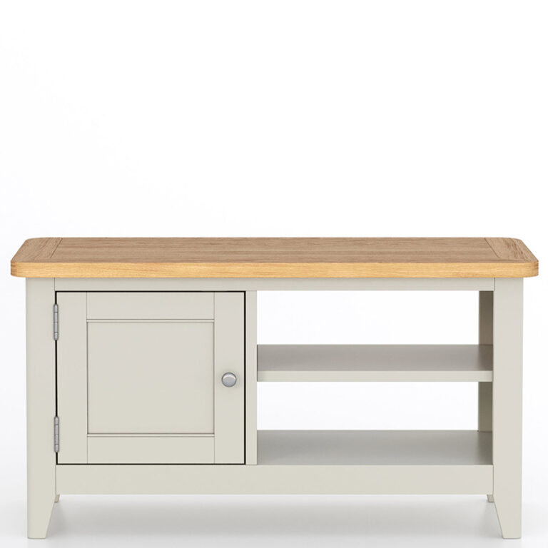 Arland Grey Painted TV Cabinet | Assembled | Oak World