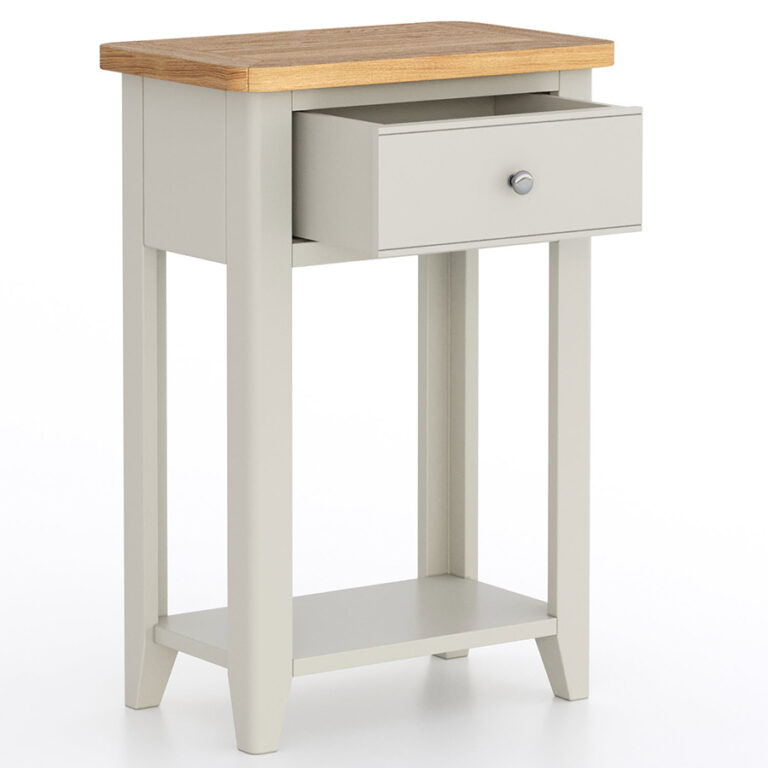 Arland Grey Painted Telephone Table | Assembled | Oak World