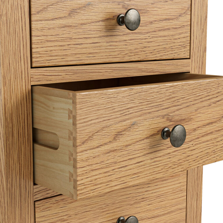 Bywell Waxed Oak Bedside Cabinet | Assembled | Oak World