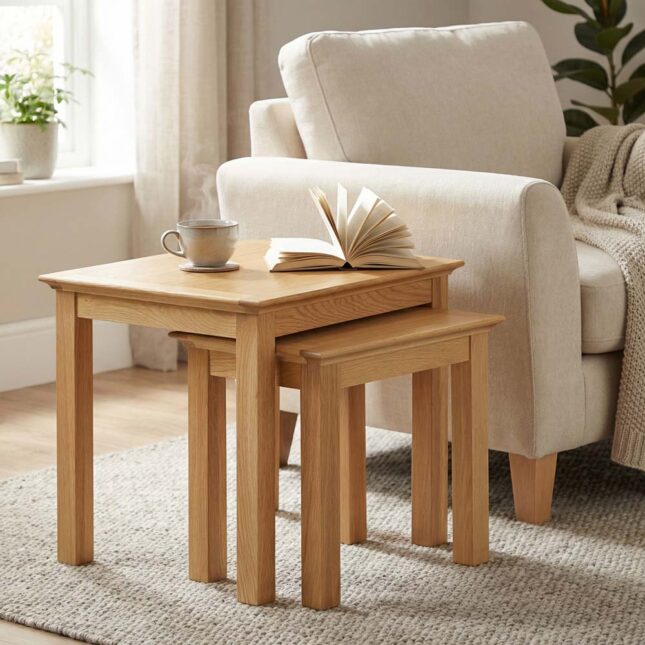 Emperor Oak Nest of Tables | Oak World