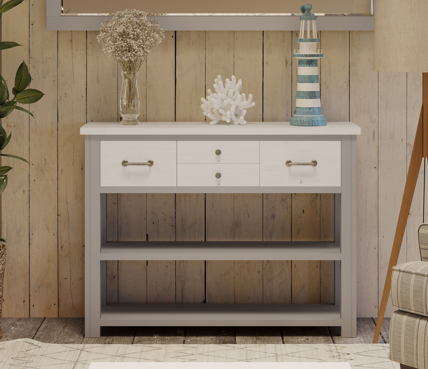 Aldgate Low Bookcase / Console | Fully Assembled | Oak World
