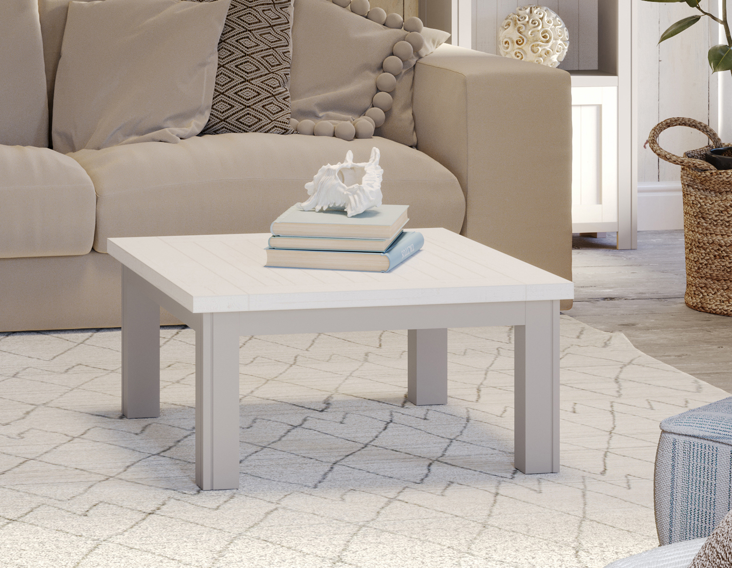 Aldgate Low Square Coffee Table | Fully Assembled | Oak World