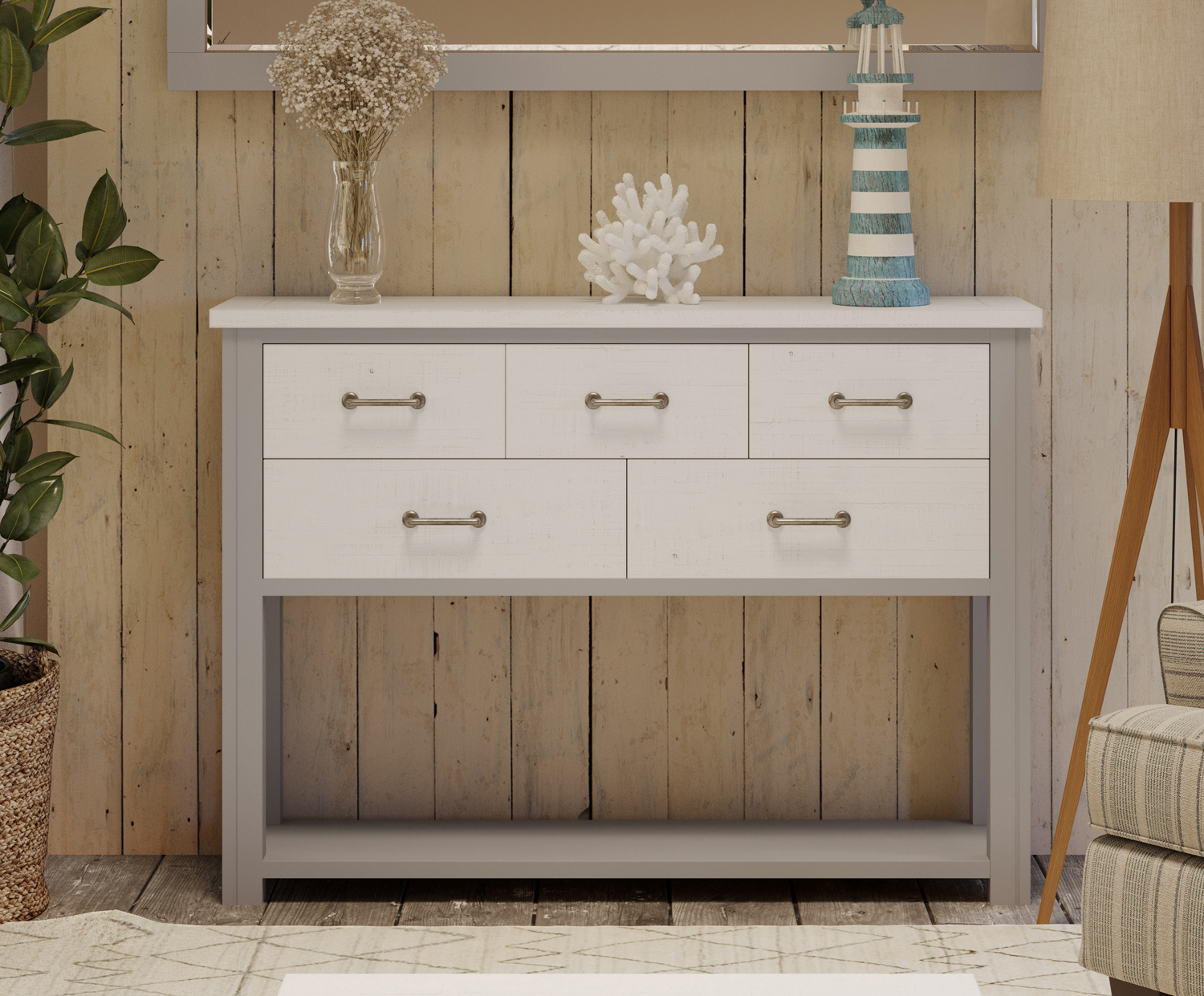 Aldgate Sideboard / Console Table | Fully Assembled Grey | Oak World