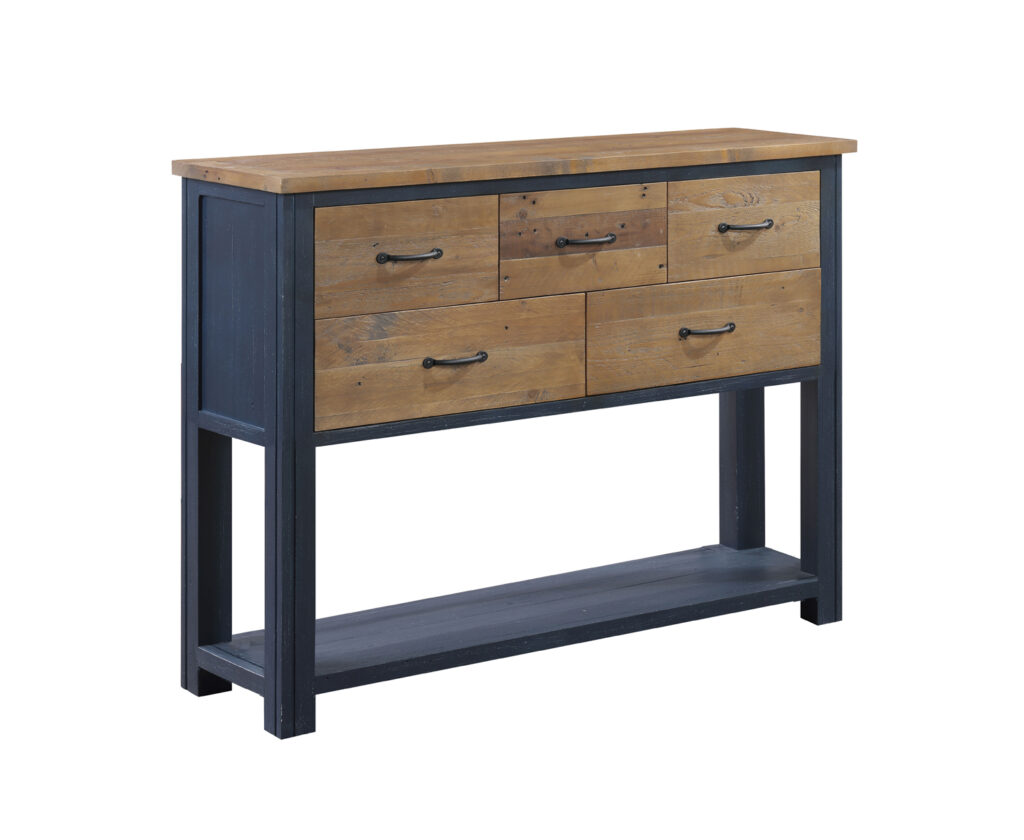 Blue Debden Sideboard / Console Table | Assembled | Oak World