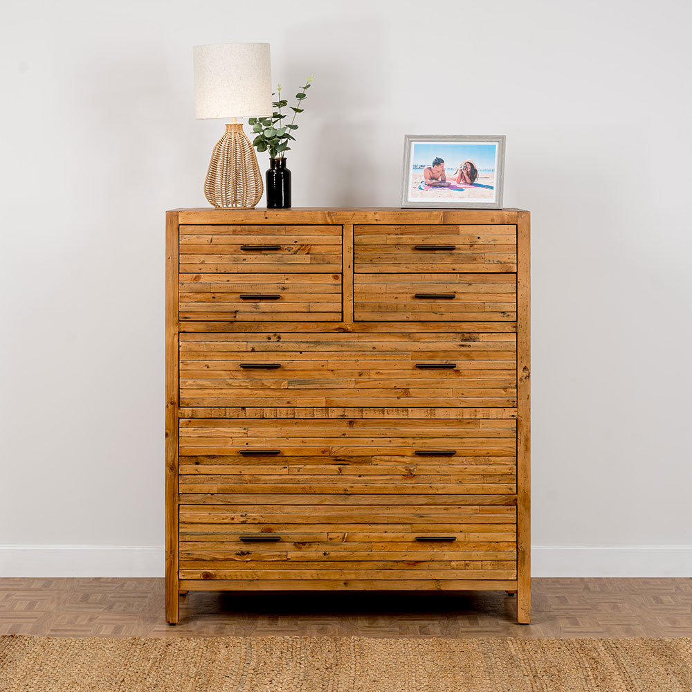 Bushey 2 + 2 + 3 Chest | Assembled | Oak World