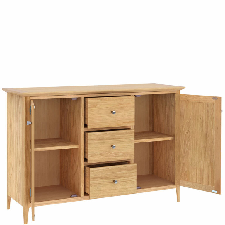 Upney Large 2 Door 3 Drawer Sideboard | Assembled | Oak World