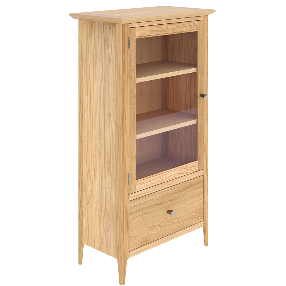 Upney Glazed Bookcase | Assembled | Oak World