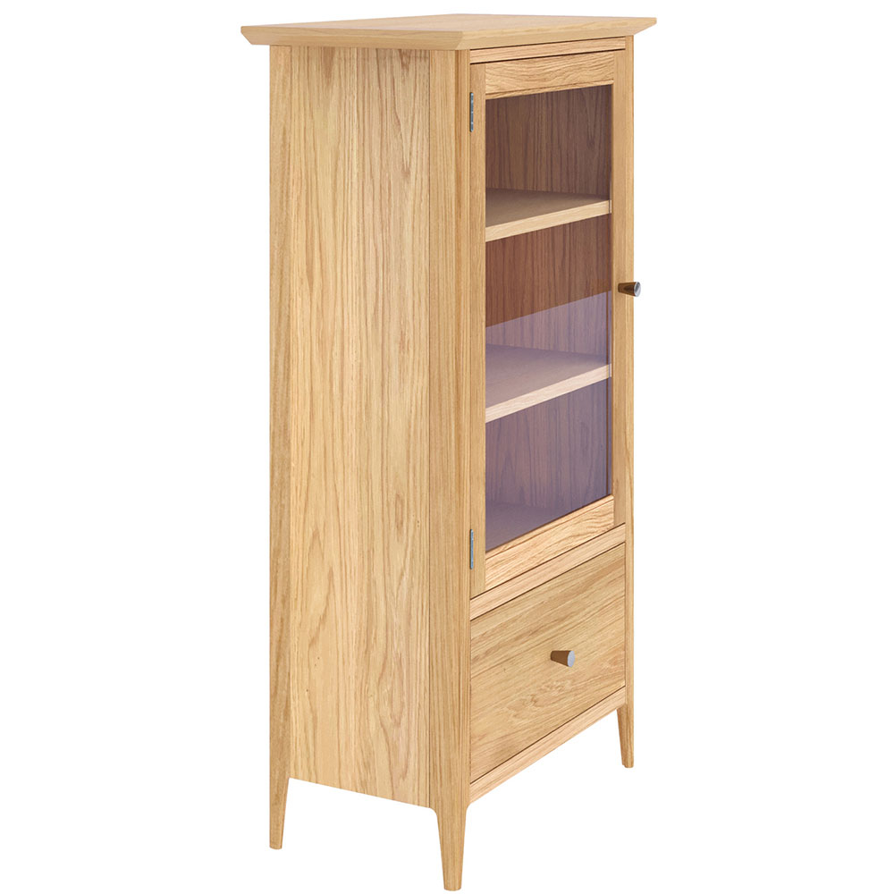 Upney Glazed Bookcase | Fully Assembled | Oak World