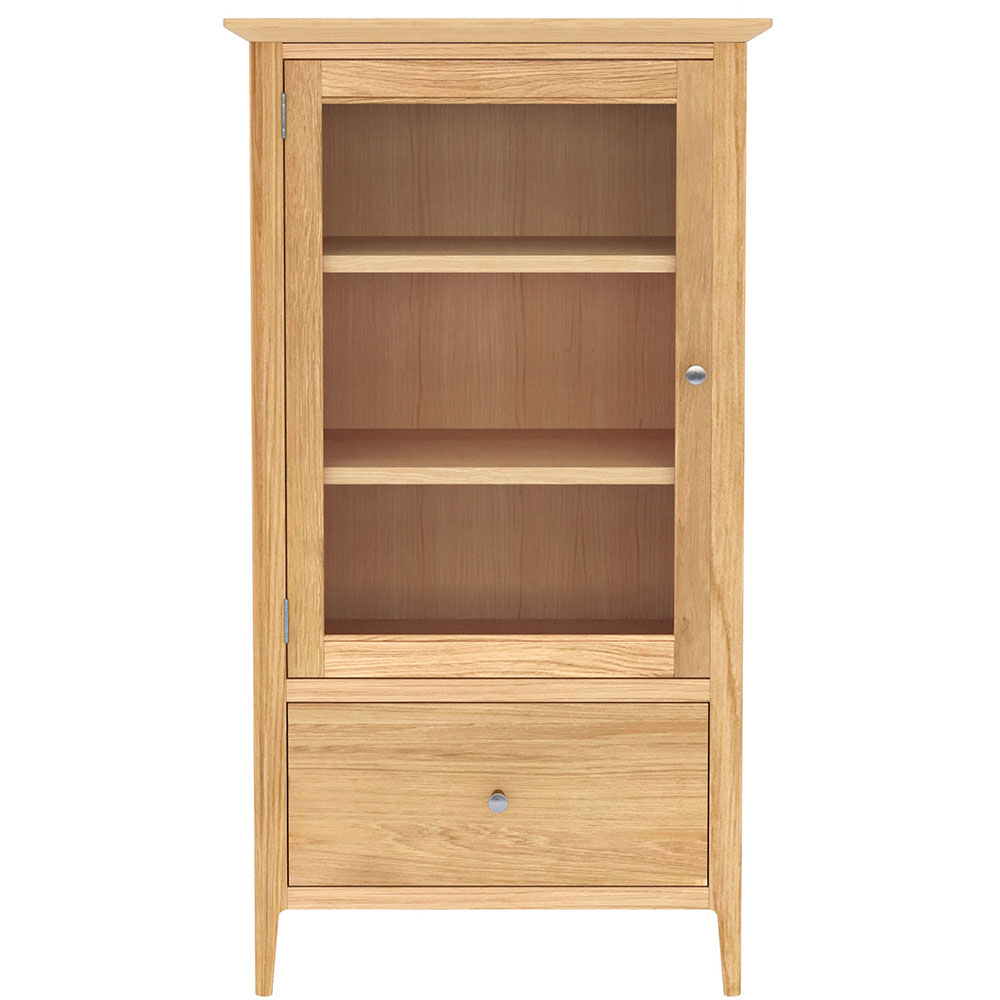 Upney Glazed Bookcase | Fully Assembled | Oak World