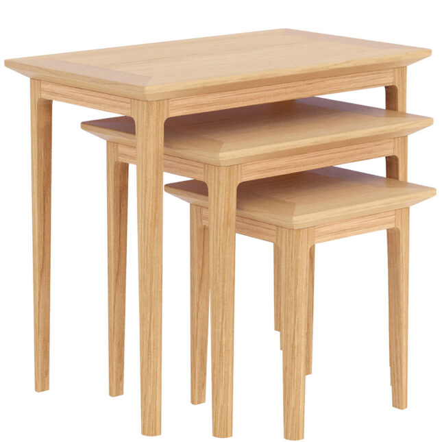 Upney Nest Of 3 Tables | Assembled | Oak World