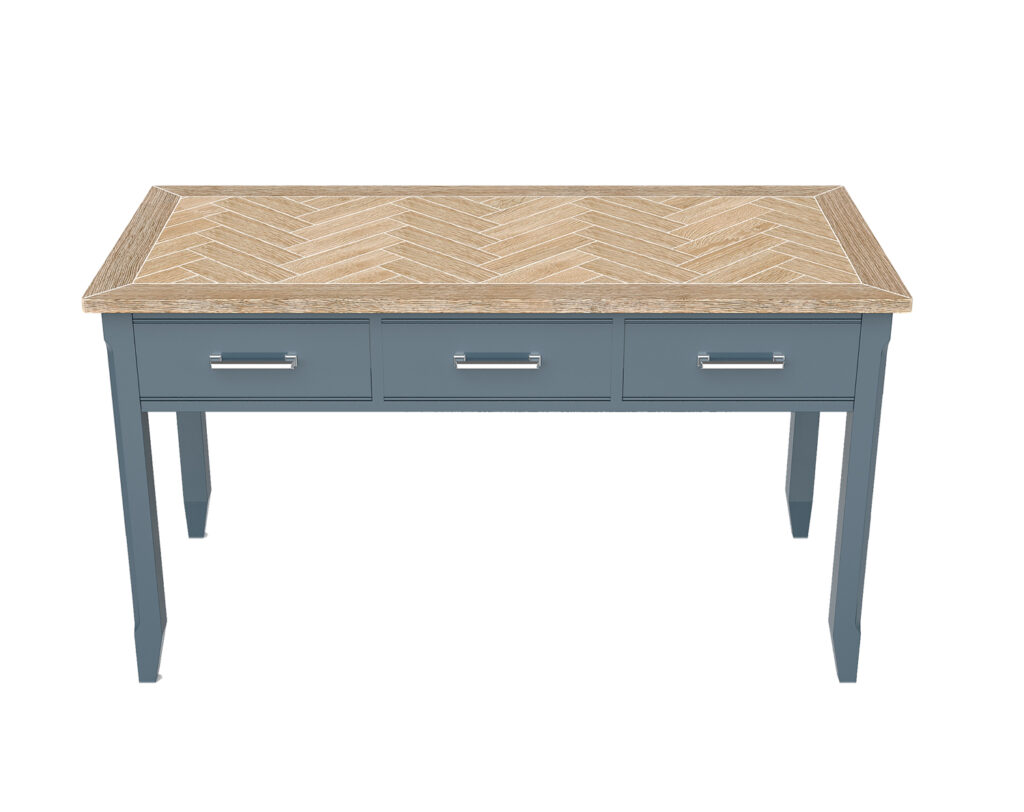 Blue Stockwell Executive Desk | Assembled | Oak World
