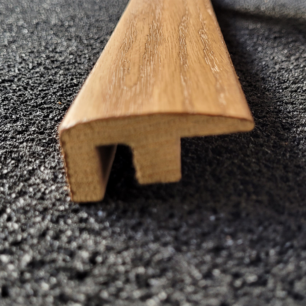 Gold Colour Matched Wood End Profile | Oak World