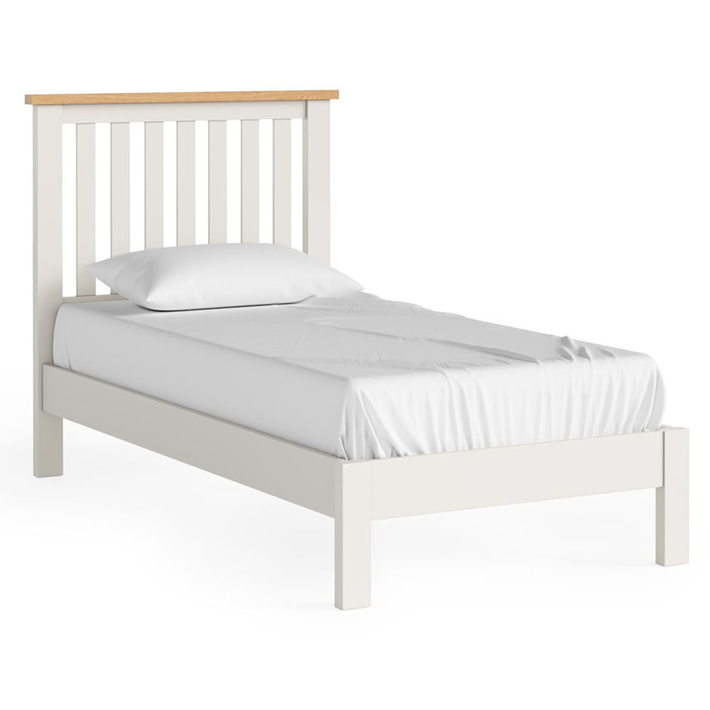 Westcliffe White Low Single Bed | Oak World