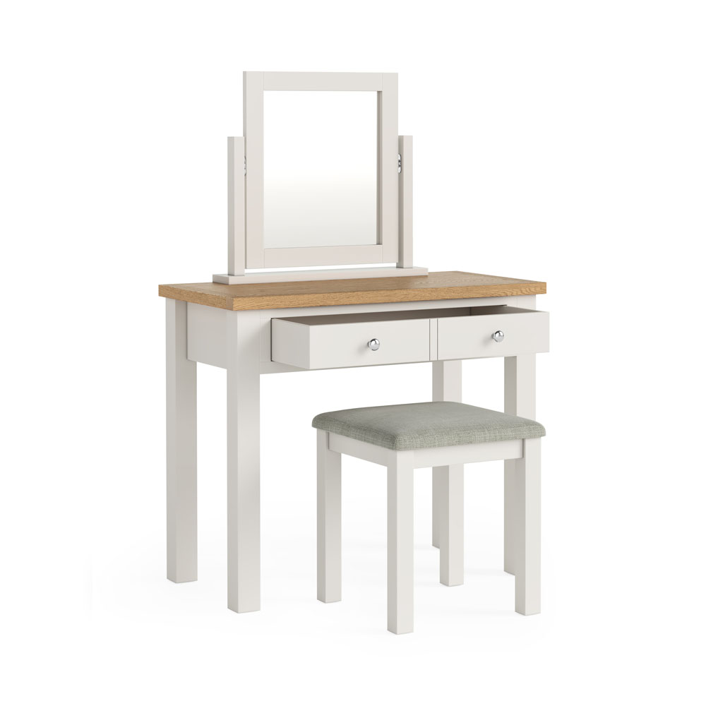 Westcliffe White Dressing Table Set | Oak World