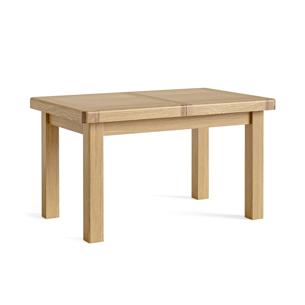 Oak Shire Small Ext Dining Table | Self Assembly | Oak World