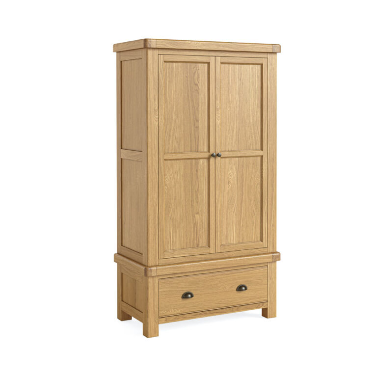Oak Shire Gents Wardrobe | Self Assembly | Oak World