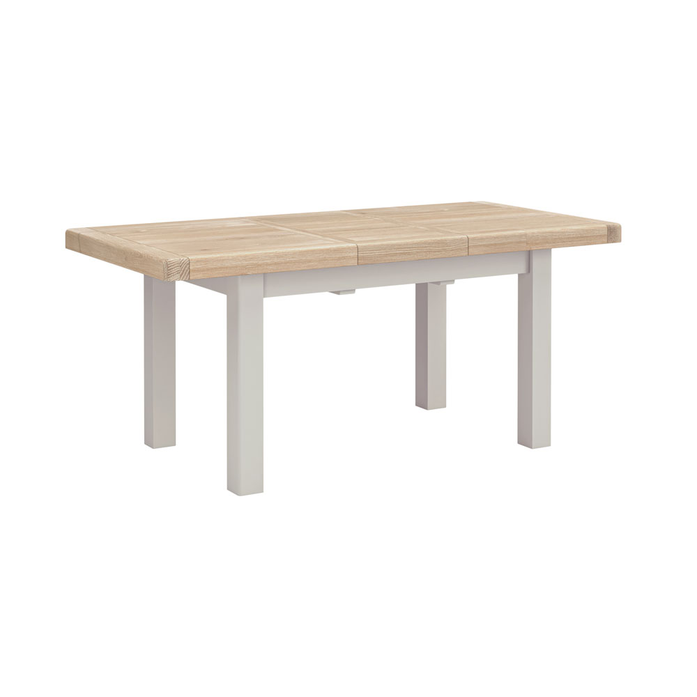 Havenwood Grey Small Ext Dining Table Light Grey | Self Assembly | Oak ...