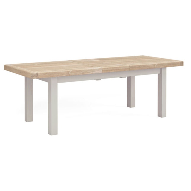 Havenwood Grey Large Ext Dining Table Light Grey | Oak World