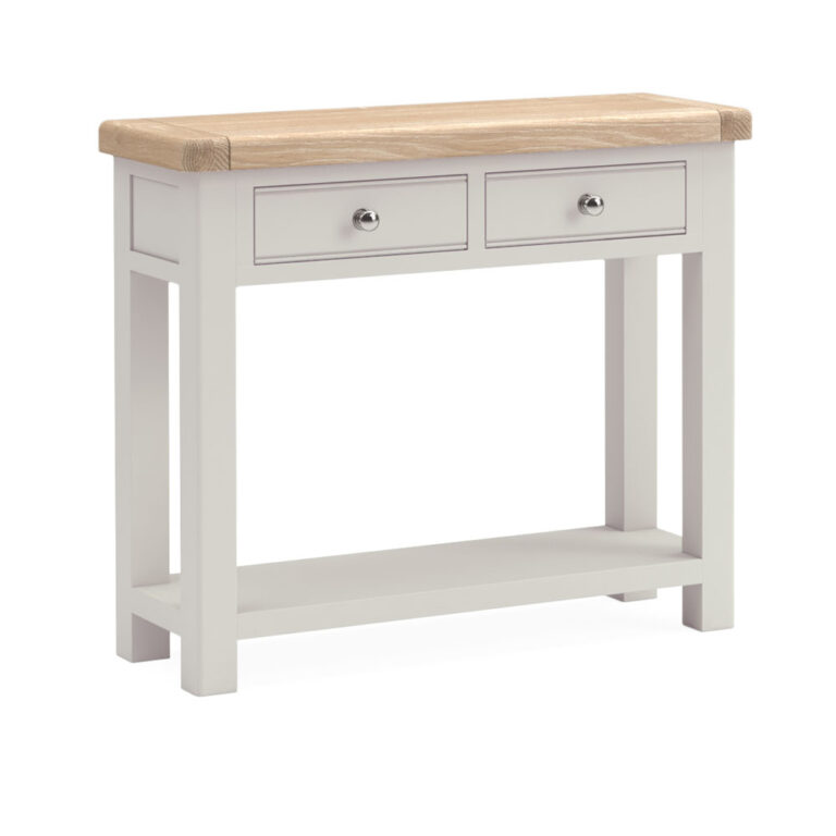 Havenwood Grey Console Table Light Grey | Self Assembly | Oak World