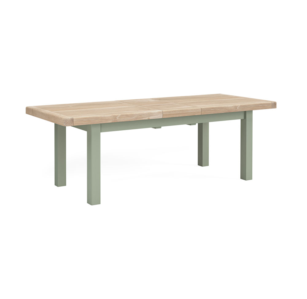 Havenwood Sage Large Ext Dining Table Sage | Self Assembly | Oak World