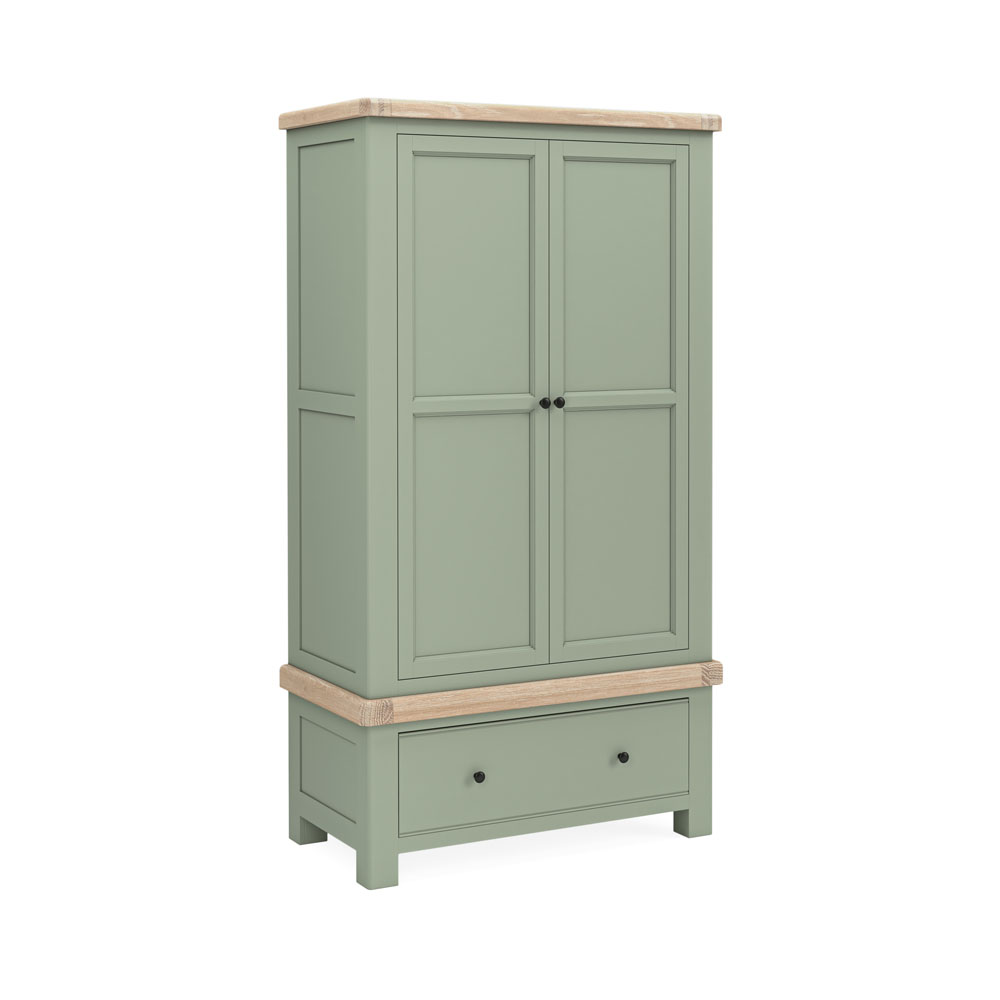 Havenwood Sage Gents Wardrobe Sage | Self Assembly | Oak World
