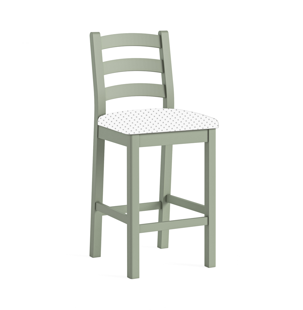 Havenwood Sage Bar Stool Without Cushion Sage | Oak World