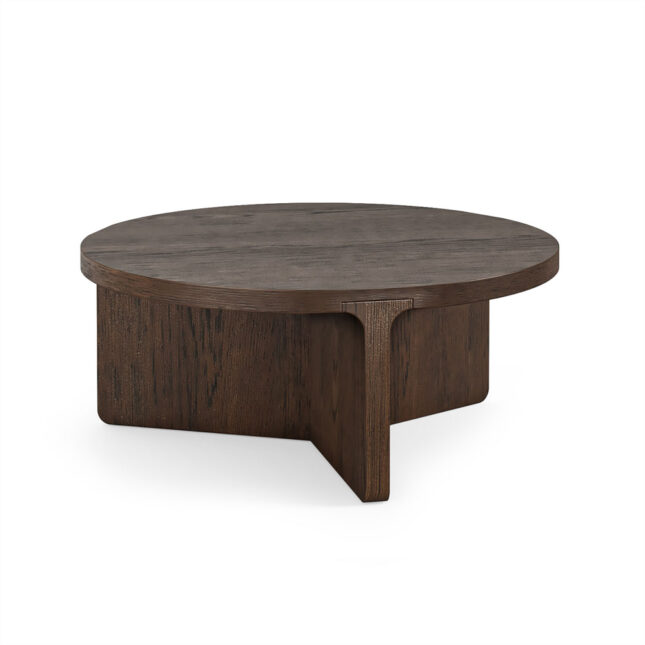 Oakmoor Round Coffee Table 850 | Assembled | Oak World