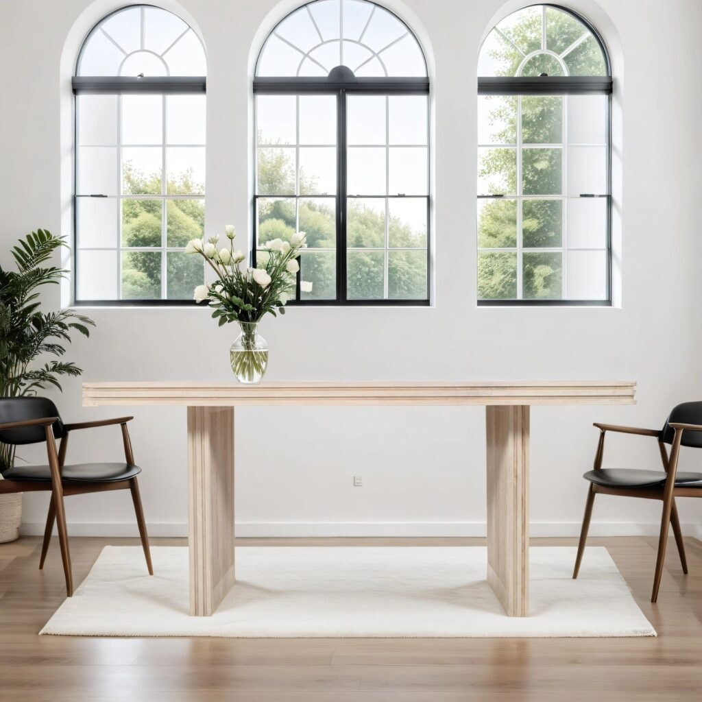 Beachfront Carved Mango Wood Dining Table 6 Seater | Assembly Required ...