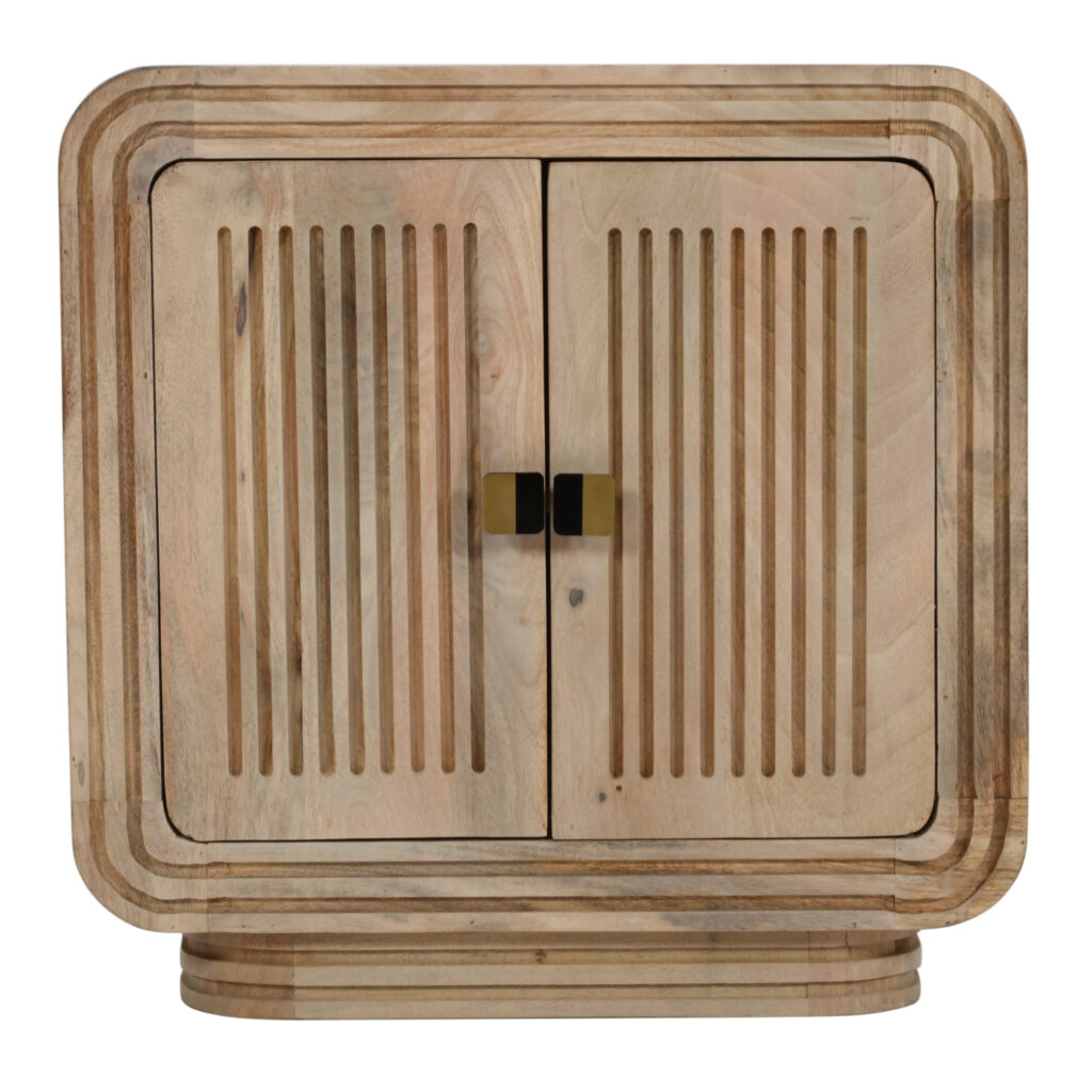 Beachfront Carved Mango Wood Mini Sideboard | Assembled | Oak World