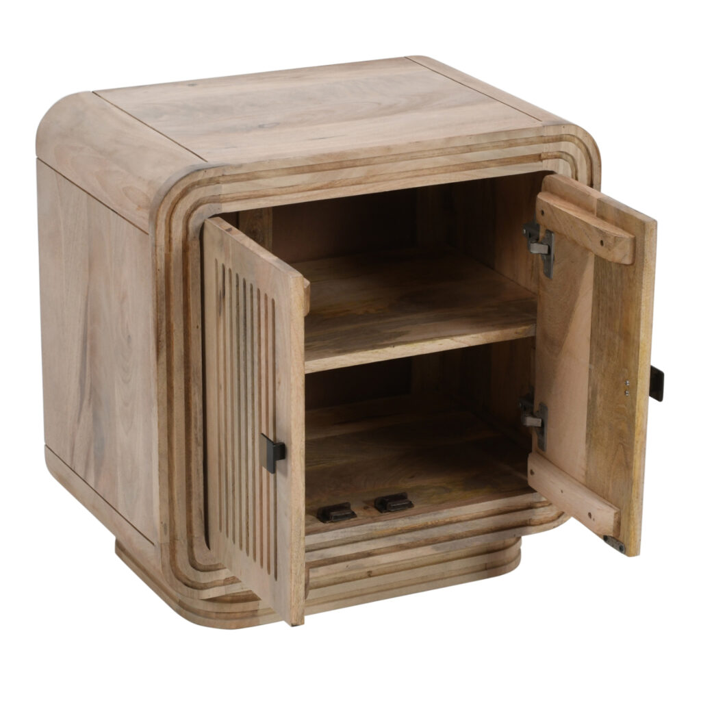 Beachfront Carved Mango Wood Mini Sideboard | Assembled | Oak World