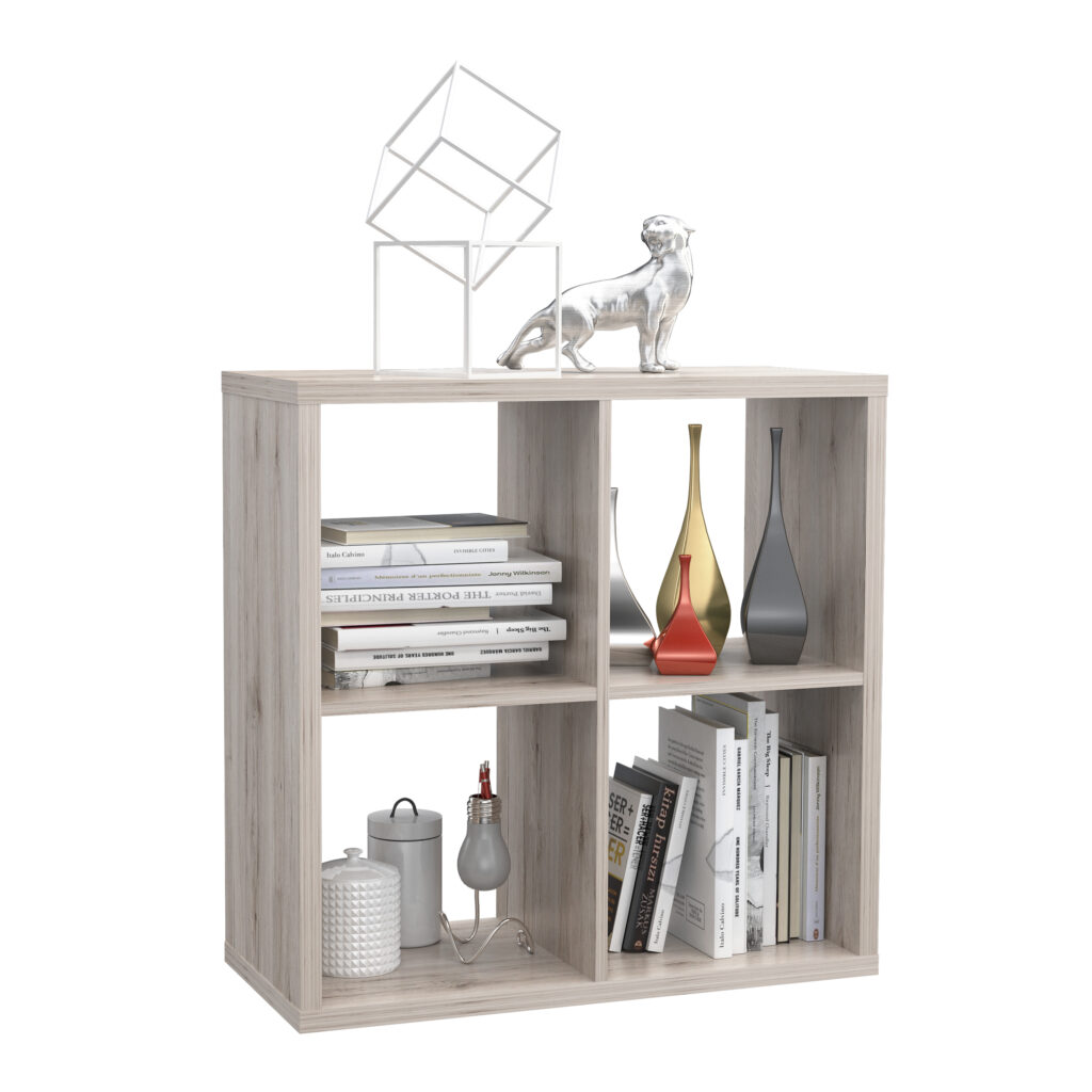 Mauri Cube 2x2 Storage Unit in Sand Oak | Self Assembly | Oak World