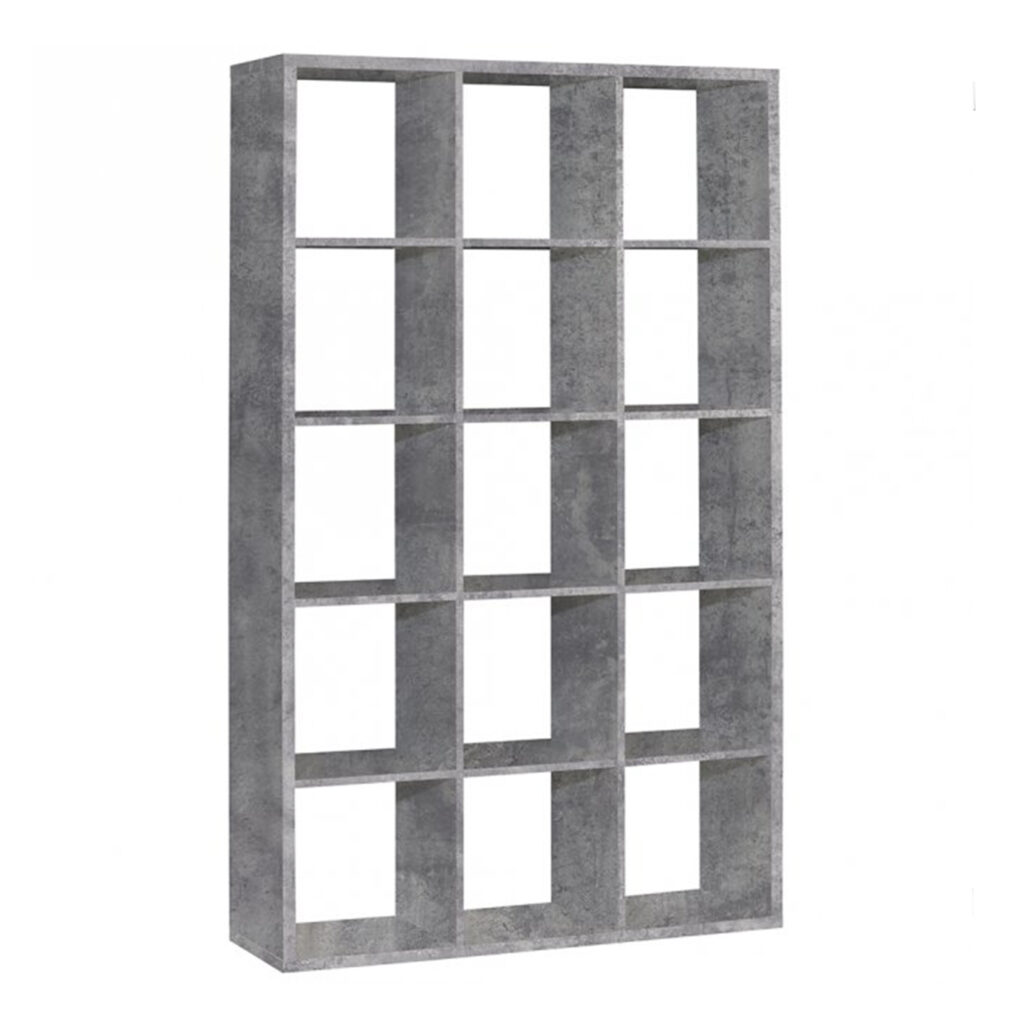 Mauri Cube 3x5 Storage Unit in Concrete Grey | Self Assembly | Oak World
