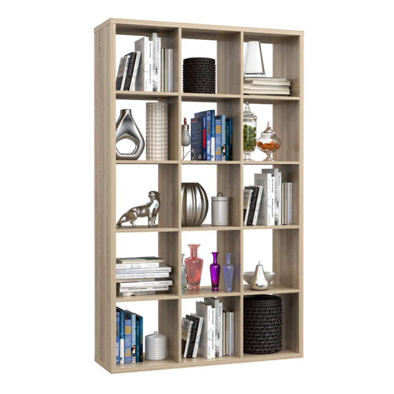 Mauri Cube 3x5 Storage Unit in Sand Oak | Self Assembly | Oak World