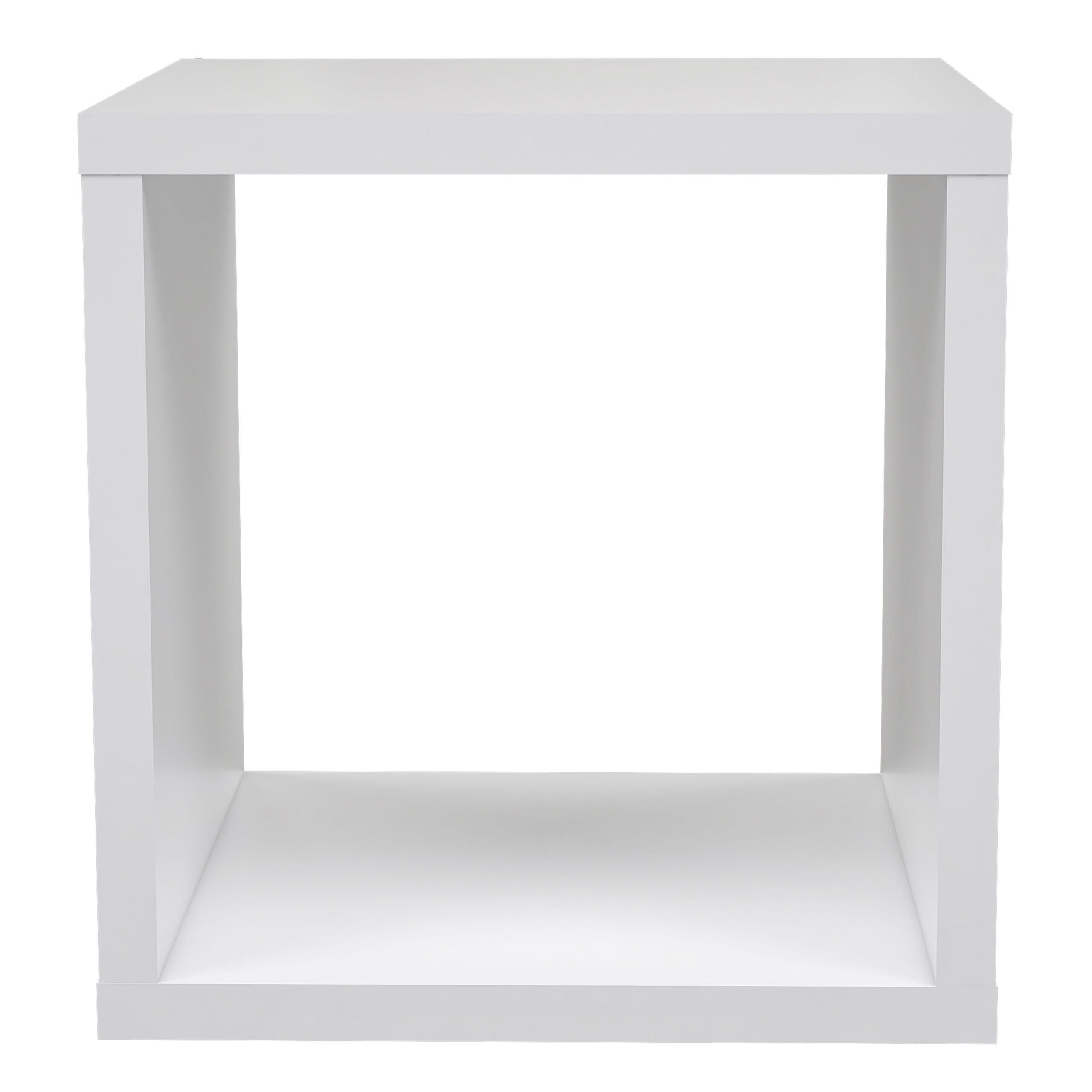 Mauri Cube Singular Storage Unit in Matt White | Self Assembly | Oak World