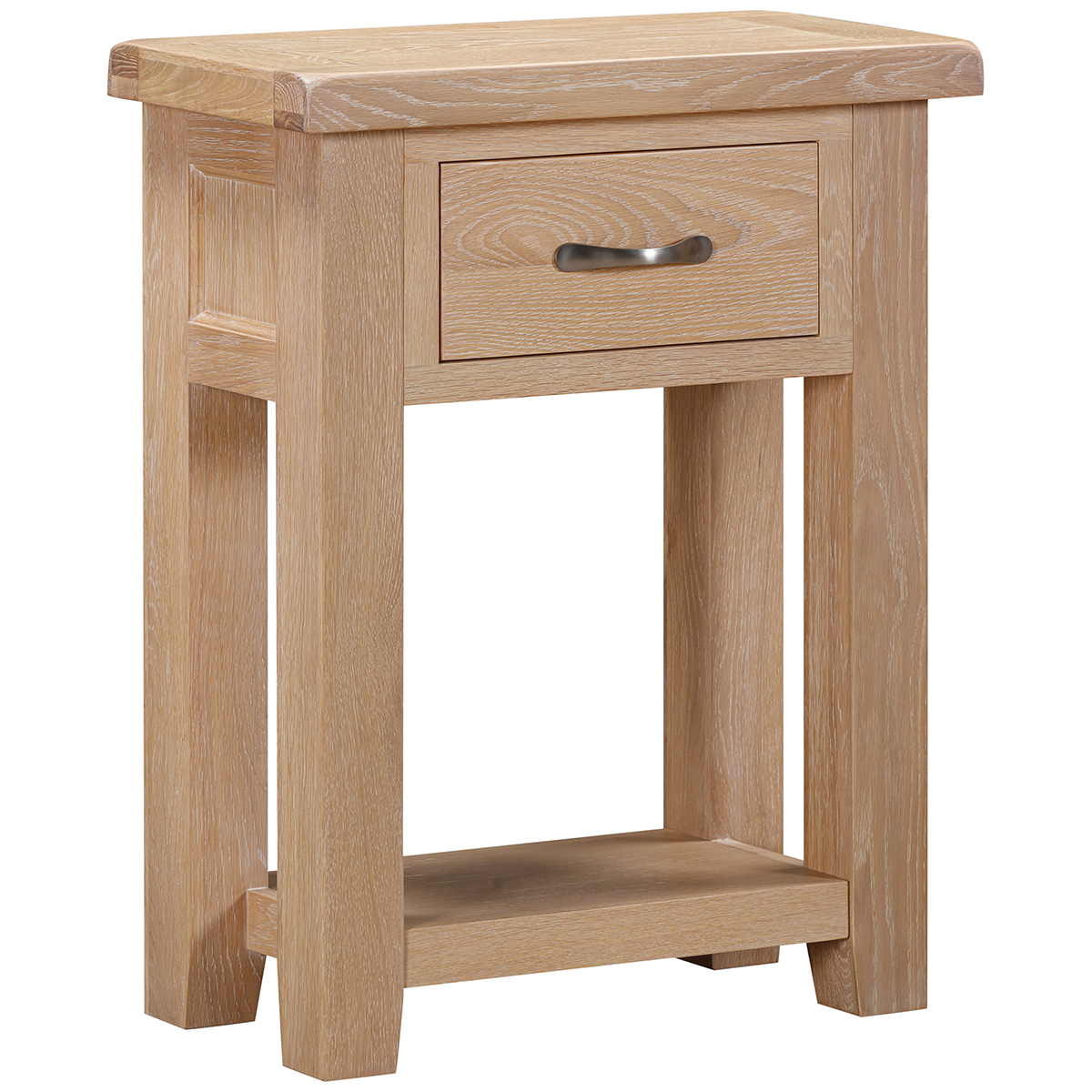 Wessex Oak 1 Drawer Console Table | Assembly Required | Oak World