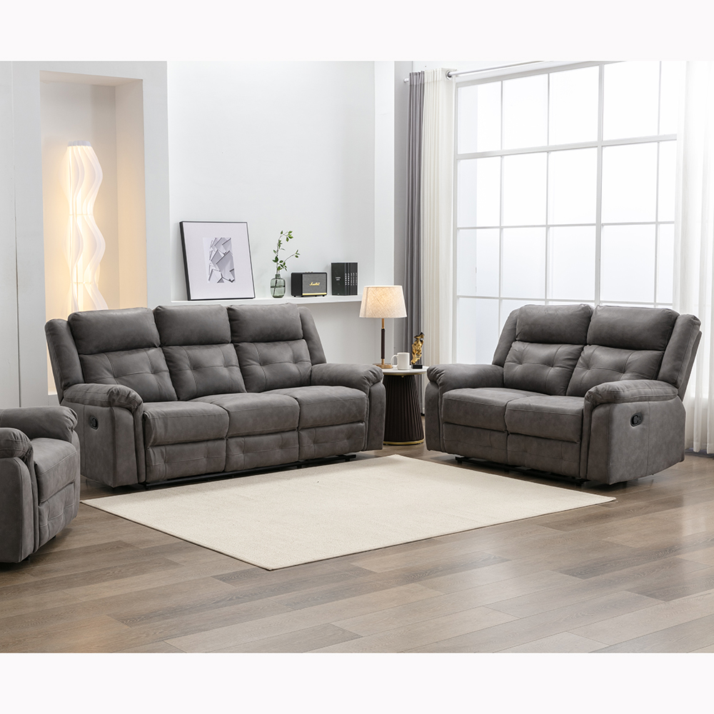 Berland 3+2 Suite Dark Grey | Self Assembly | Oak World